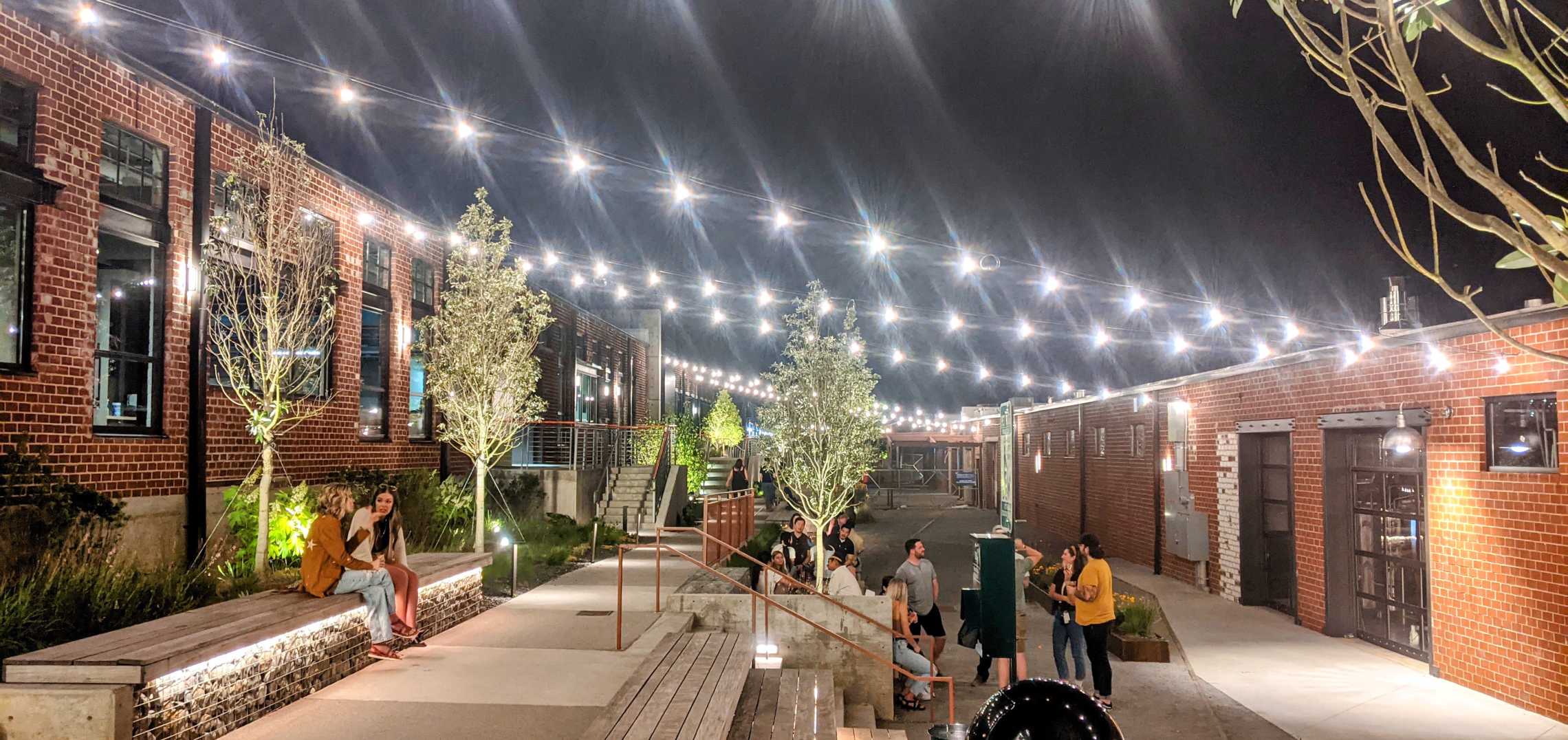 Photos: Wandering Atlanta's latest warehouse redevelopment at night ...