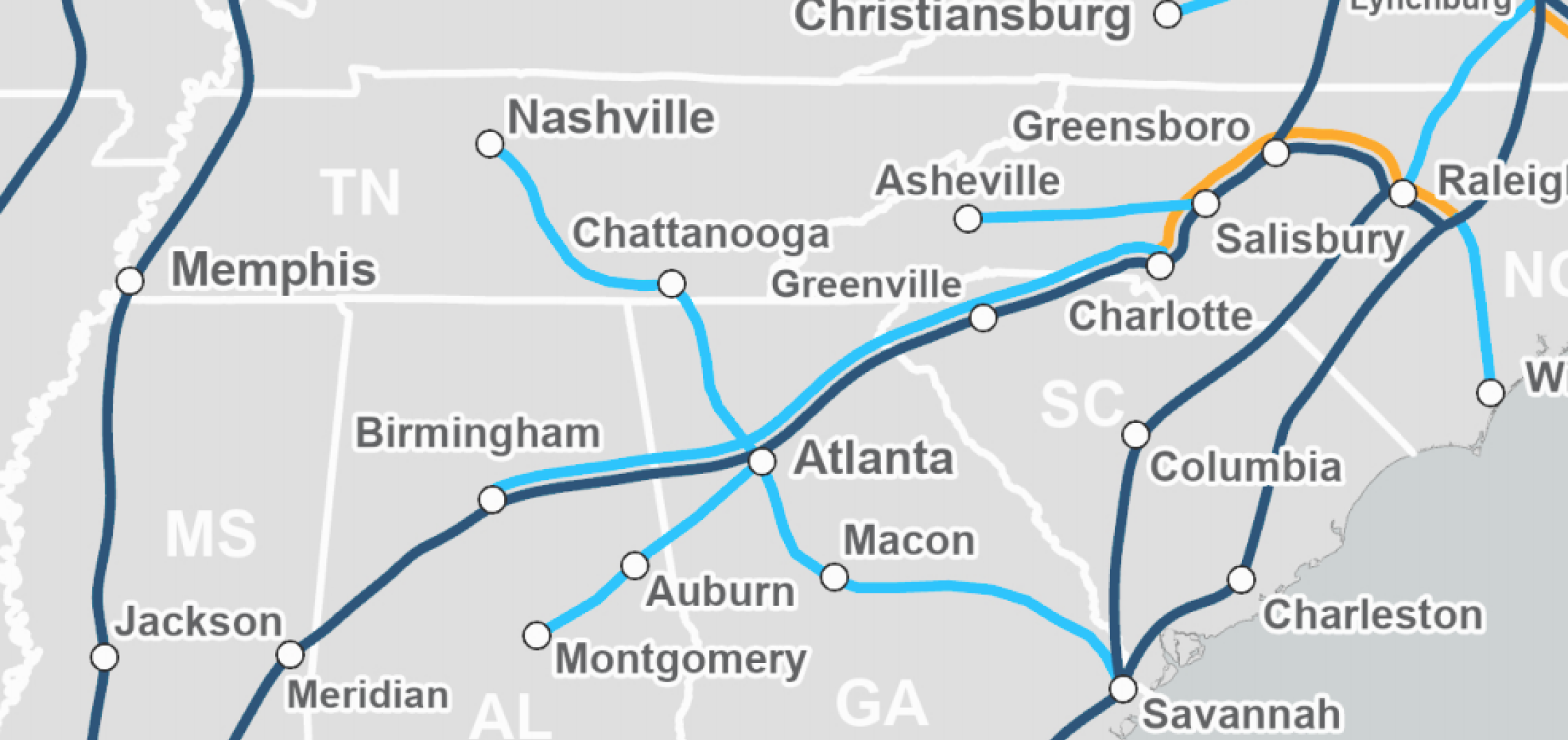 Amtrak aims to greatly expand Atlanta rail service across Southeast ...