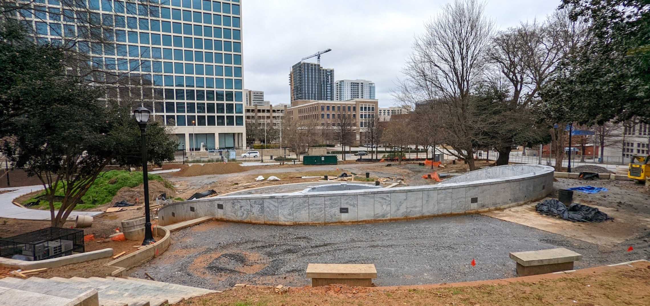 Photos: Hurt Park's renovation is (finally) coming together downtown ...