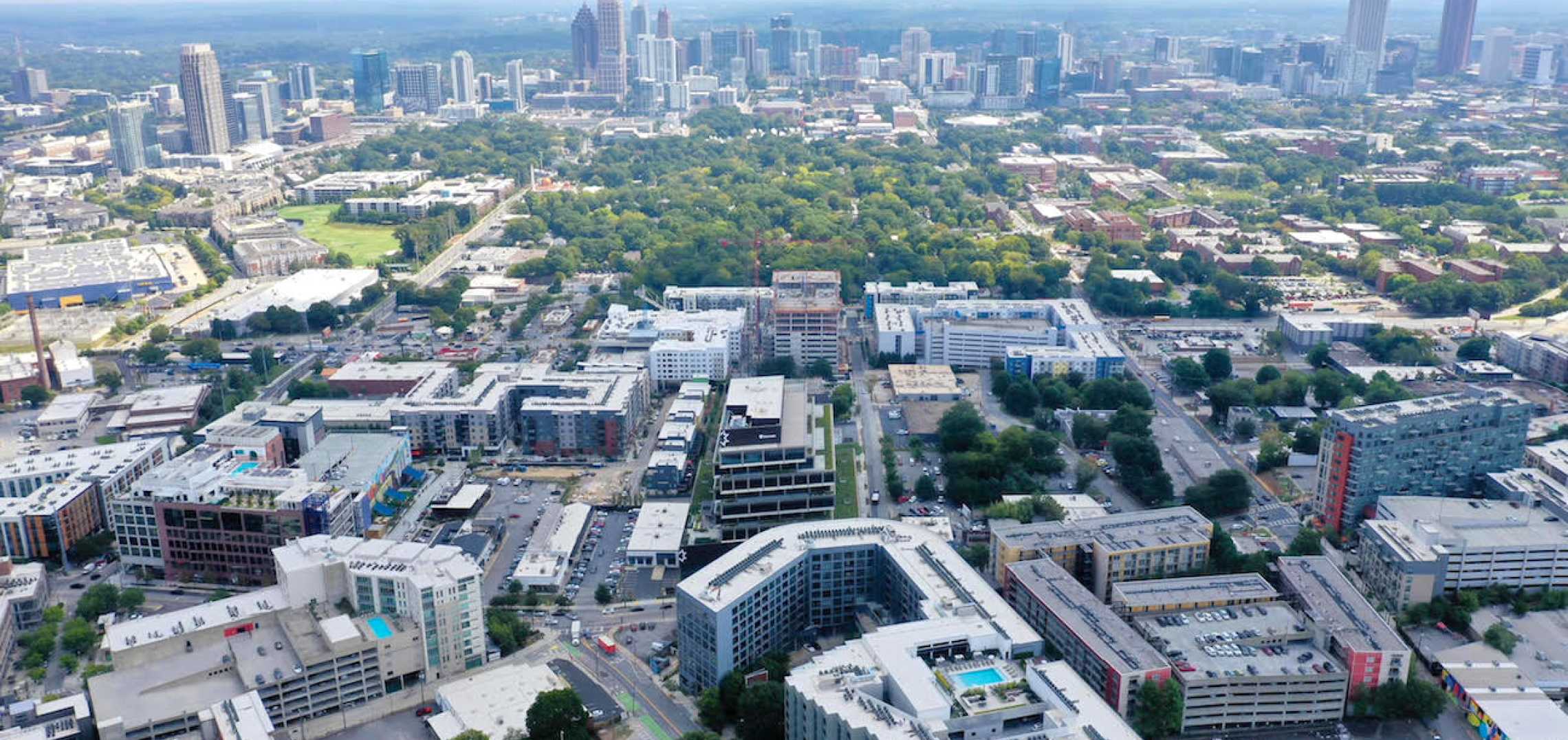 Drone tour: Recent growth west of Midtown Atlanta | Urbanize Atlanta