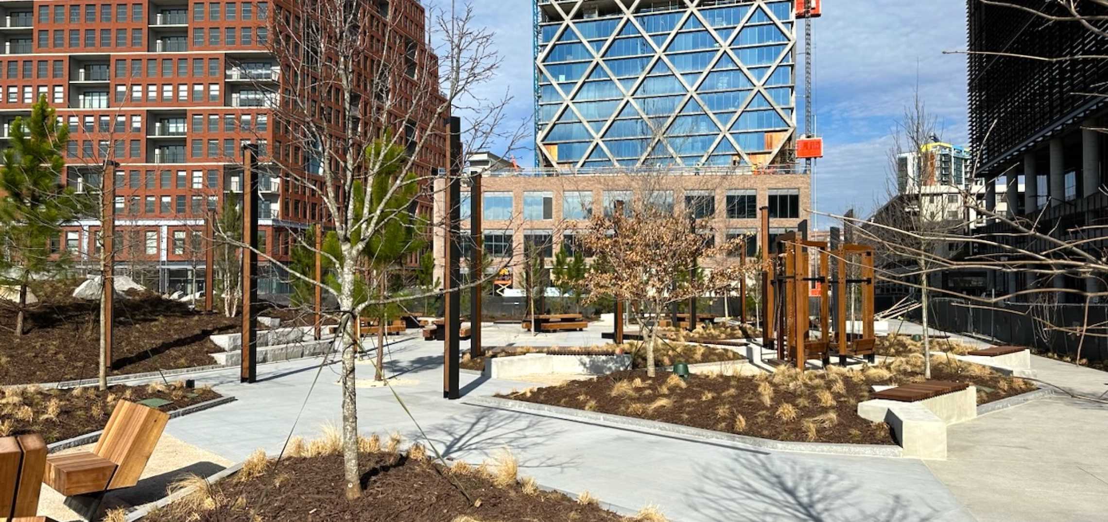 Photos: Main plaza at New City's Fourth Ward project officially opens ...
