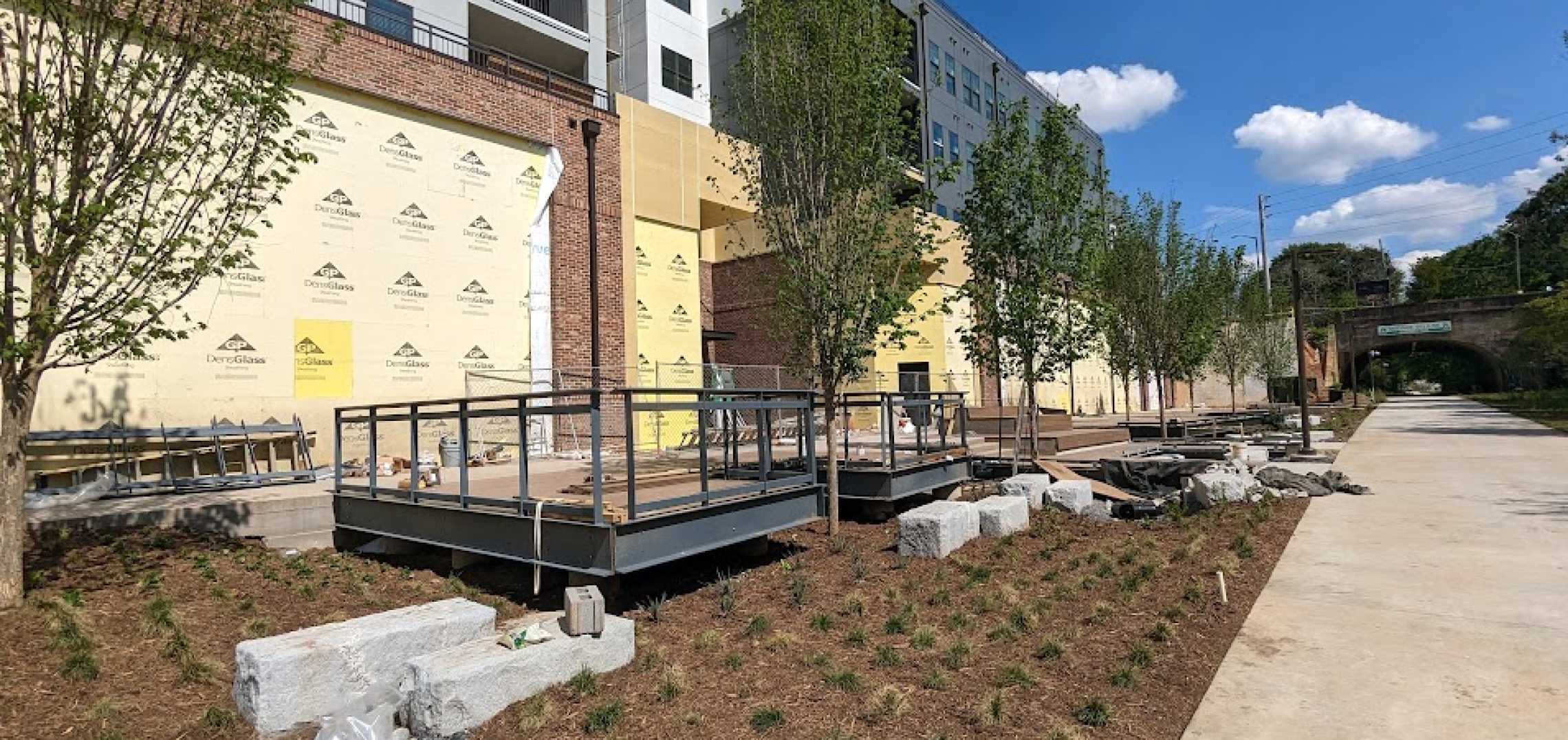 Photos: Echo Street West project's BeltLine porch is starting to exist ...
