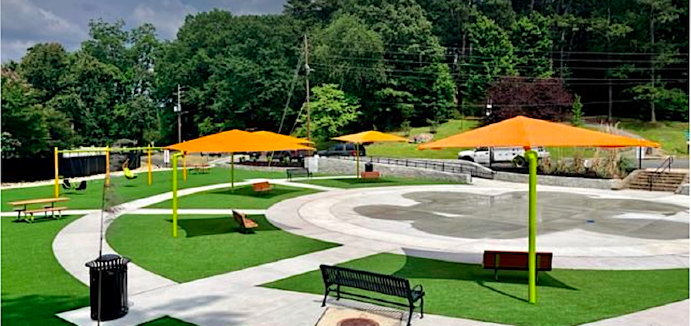 Rare splash pad fed by natural spring debuts in time for summer ...