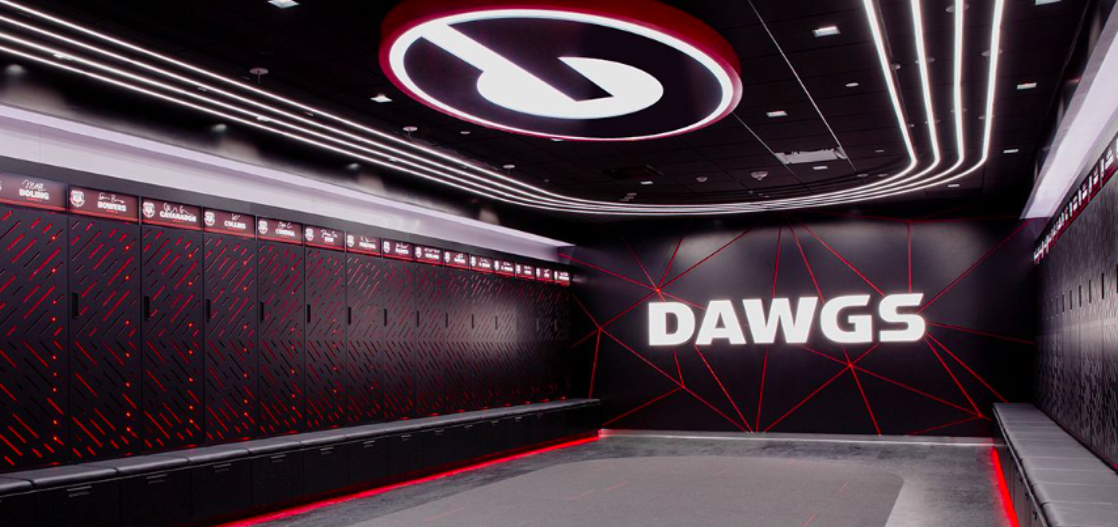 Images: Award-winning University of Georgia locker room is slick indeed ...