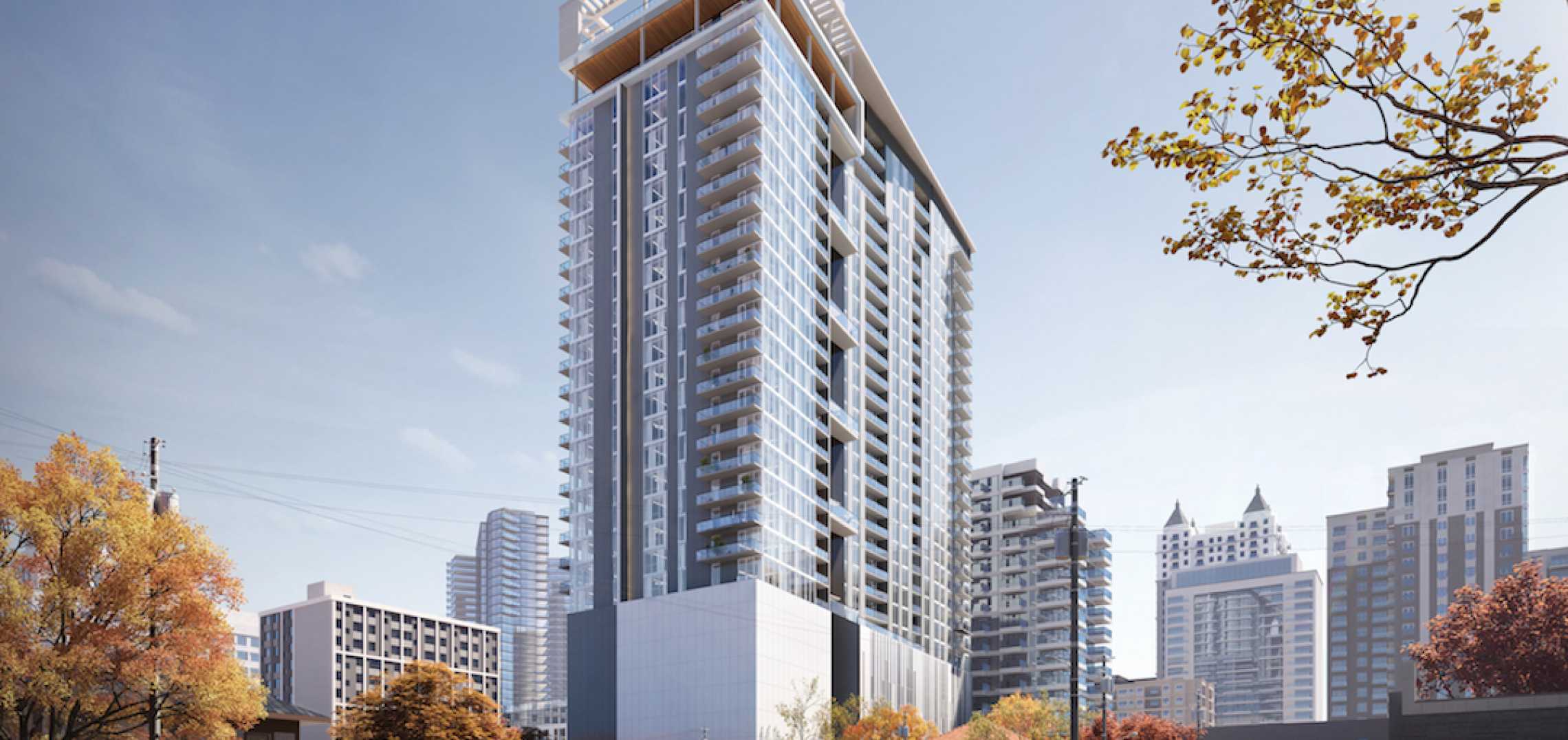 Fresh images: Latest Modera tower rises over Midtown, Piedmont Park ...