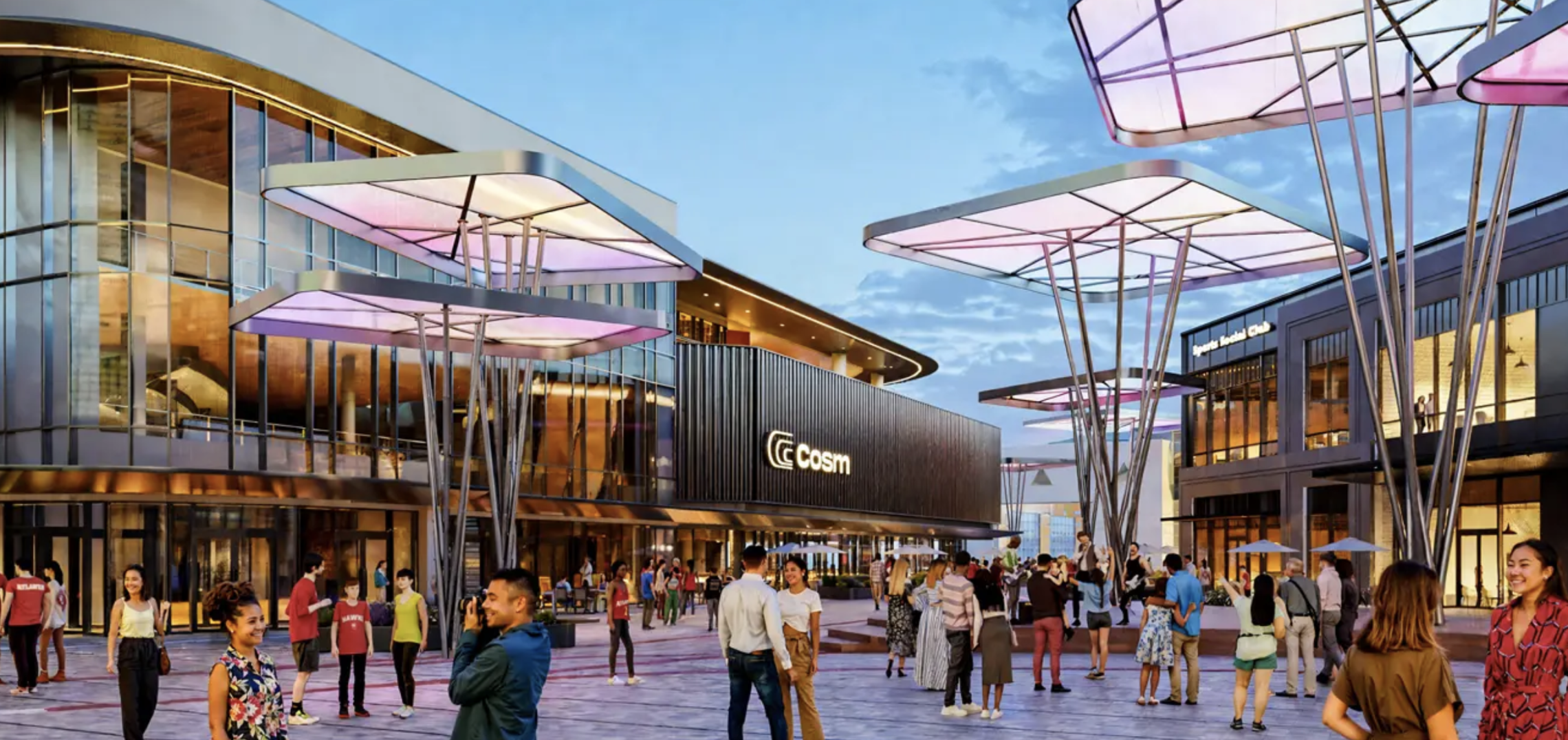 Centennial Yards' 'immersive dome' reaches construction milestone ...